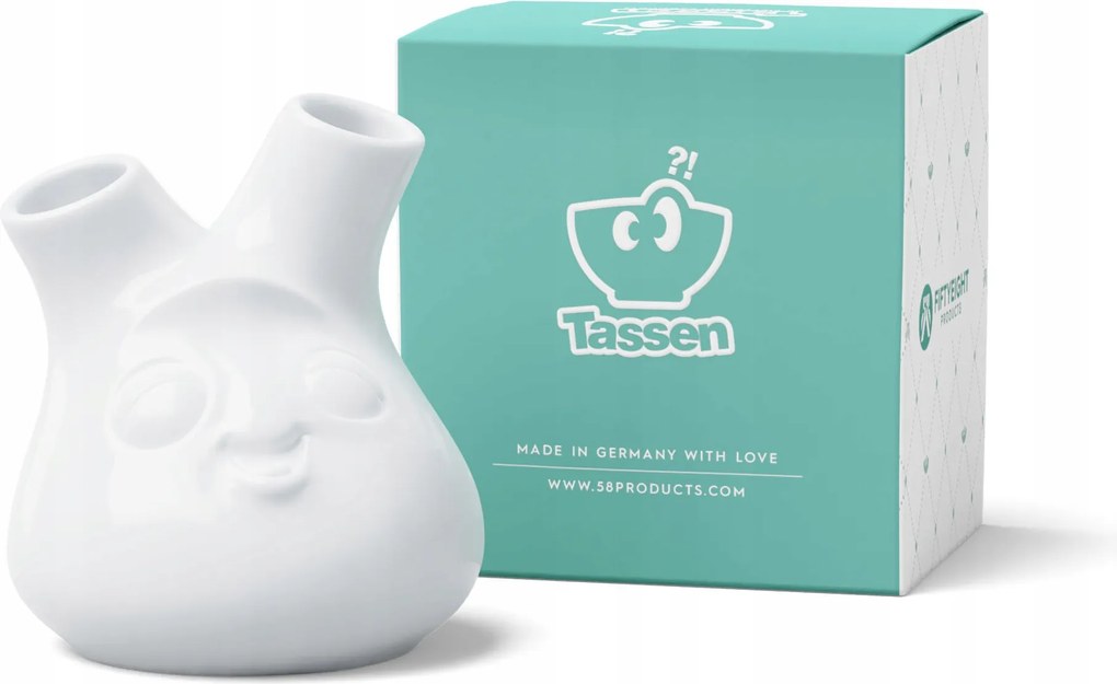 Tassen Porcelánová váza Váza Cheeky 58products 2 děr 1,5 cm střed vázy 8,5