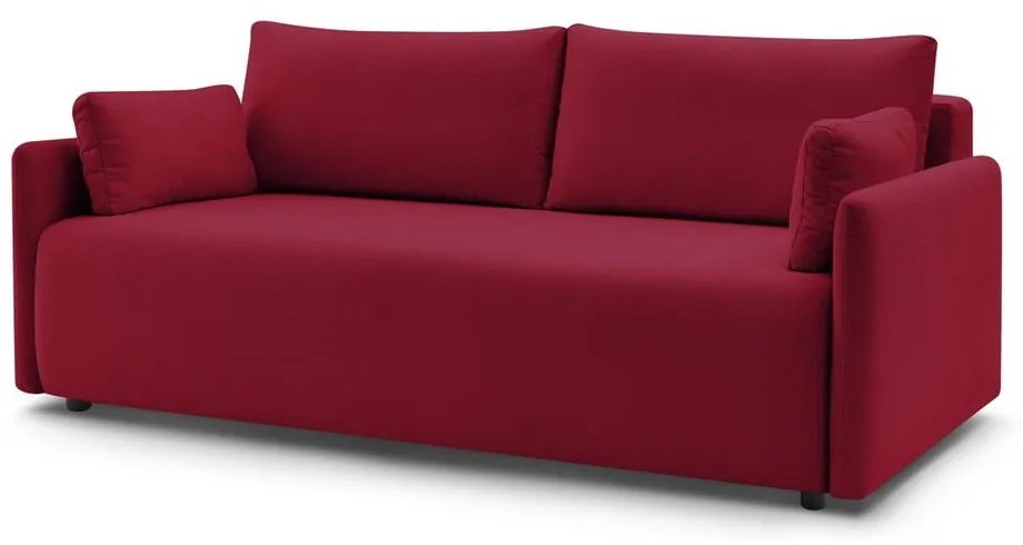Vínová rozkládací/s úložným prostorem pohovka 211 cm Marcel - II. jakost – Bobochic Paris