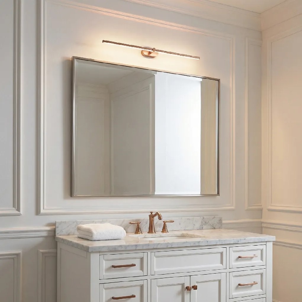 Toolight Toolight, LED nástěnné svítidlo 80cm, 13W, 4000K, 1000lm, APP1897-1W, měděná matná, OSW-66052