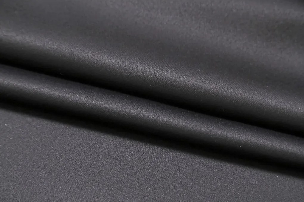 Závěs OXFORD LIGHT 140x250 cm, černý Zavěšení: Řasící páska