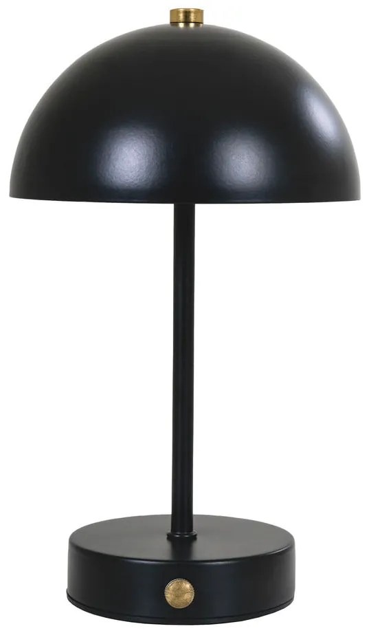 Leskle černá LED stolní lampa (výška 25 cm) Holt – House Nordic Biano.cz