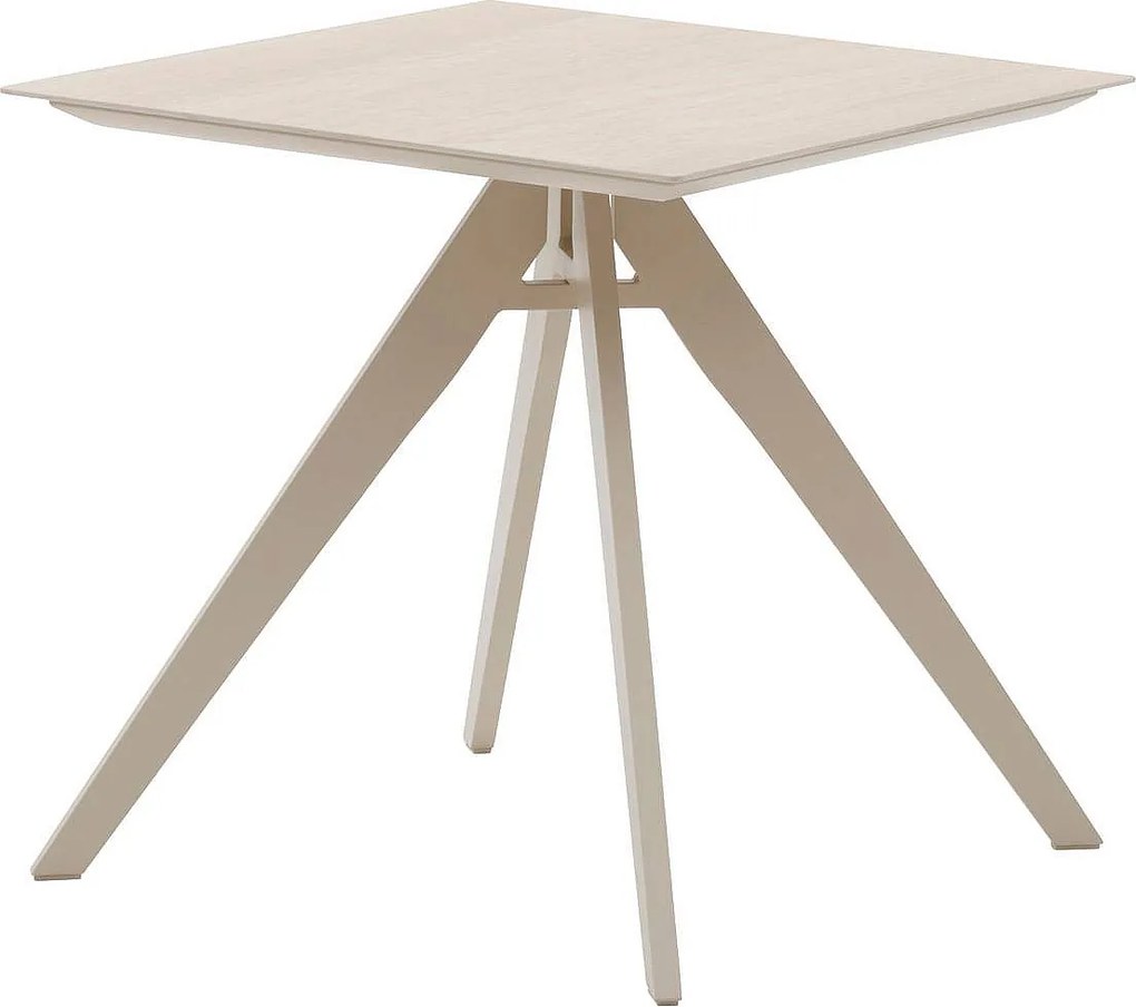 Hliníkový stolek SORELLA 75x75 cm (ivory)