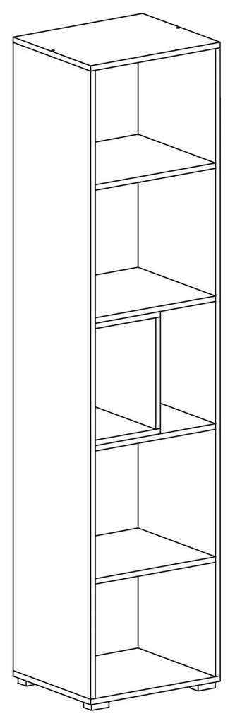 Sigma - regál SI 5 L/P - beton