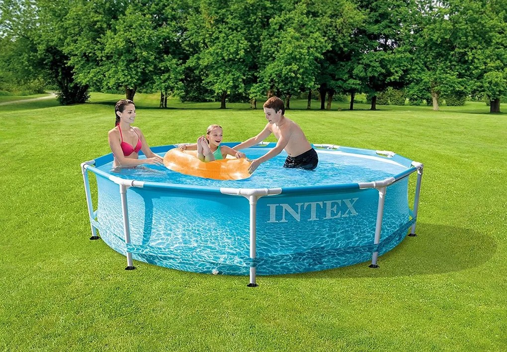 Intex | Bazén Florida 3,05x0,76 m s pískovou filtrací - motiv BEACHSIDE | 19900114