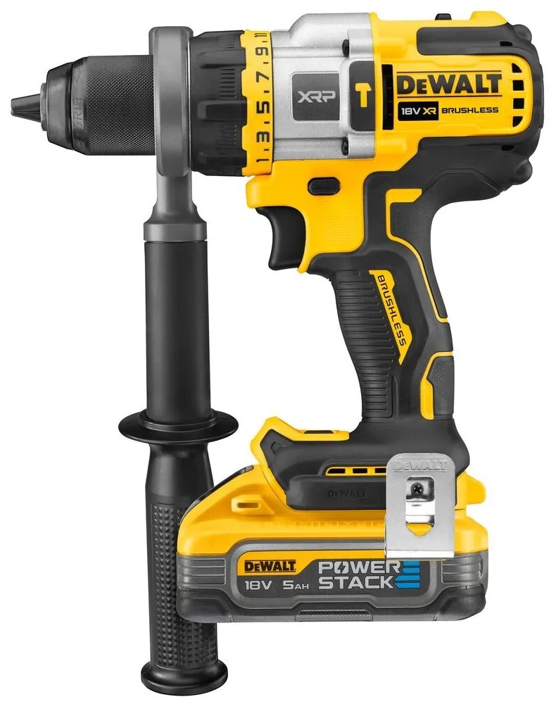 Aku bezuhlíková vrtačka DeWALT DCD999H2T 18V XR XRP, 2 aku