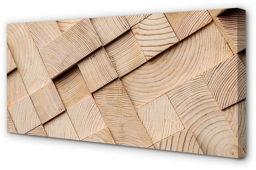 Obrazy na plátně složení zrna dřeva 120x60 cm