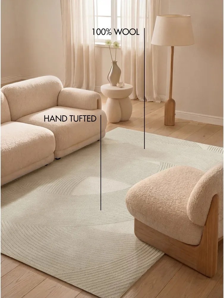 Krémový vlněný koberec 120x170 cm Kensington Victoria – Ted Baker