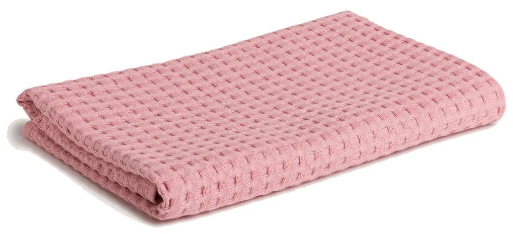 PIQUÉE ručník s waflovým vzorem 50 x 100 cm růžový