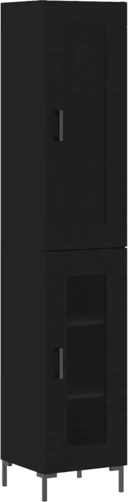 vidaXL Skříň highboard 34,5 x 34 x 180 cm kompozitní dřevo [3200386] Barva: Bílá