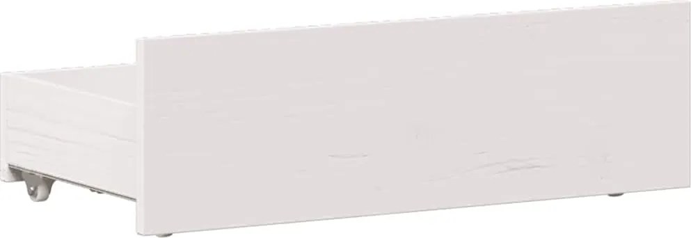 Postel bez matrace s čelem bílá 75 x 190 cm masivní borovice 3308790