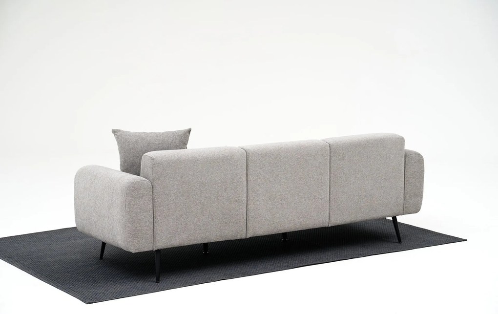 Hanah Home Třímístná pohovka SIDE světle šedá