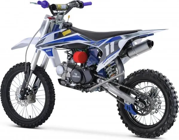Leramotors Shark 125ccm 4T 17/14 - pitbike, modrá