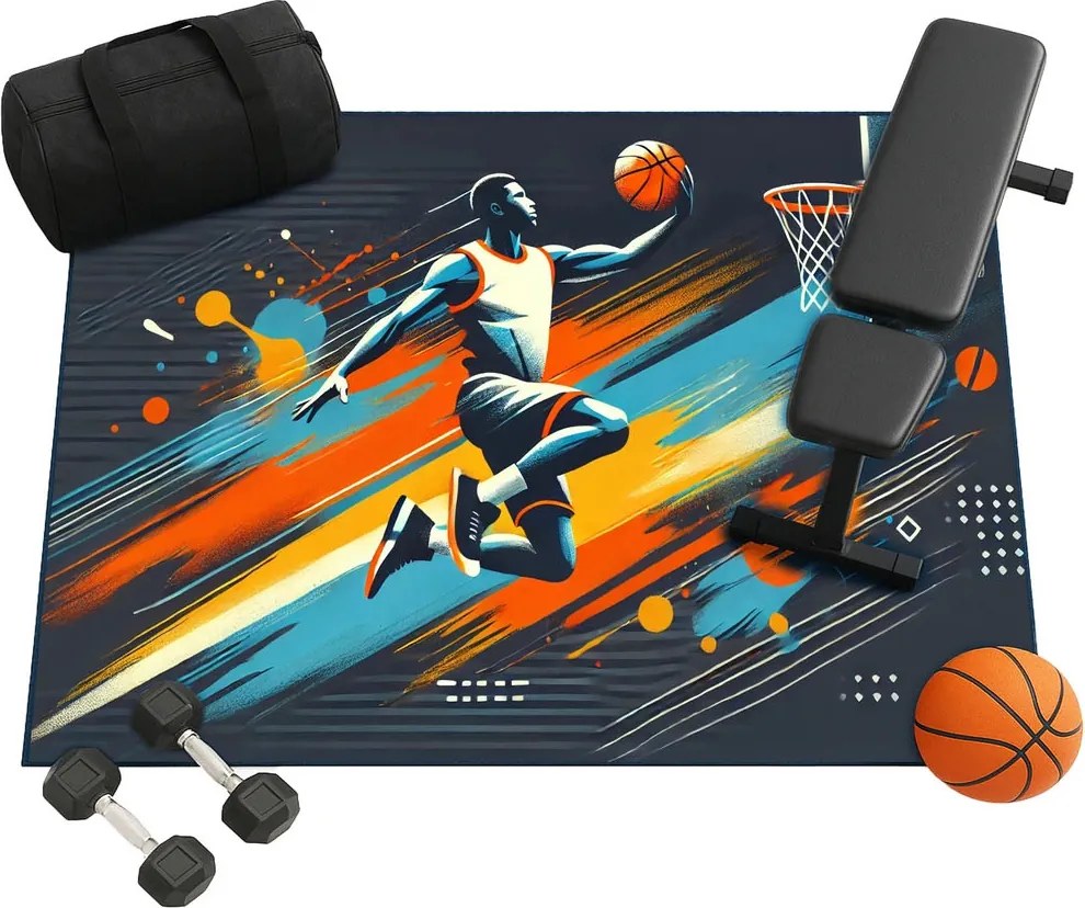 TZ Designový koberec „Basketbal“ Rozměr: 100x150 cm