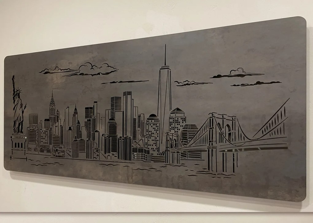 Li-Go "New York" světelný obraz 230V 120x50 cm provedení povrchu: jedle