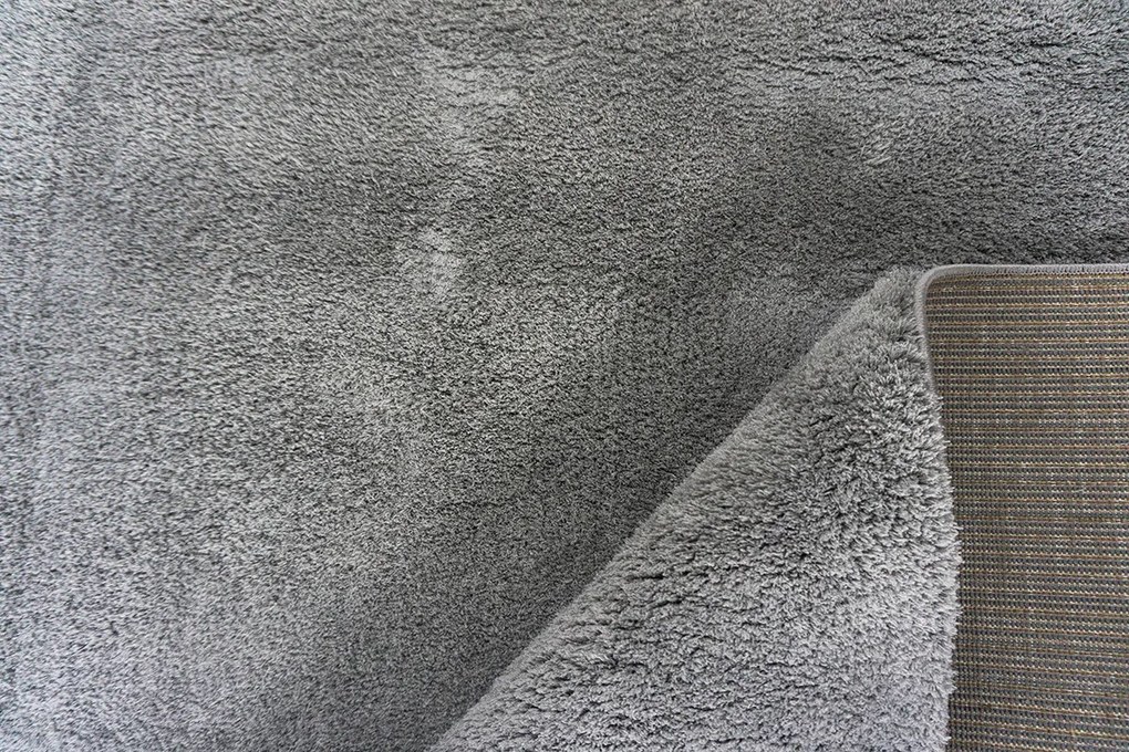BE Koberec Microsofty 8301 LIGHT GREY - šedý obdélníkový Rozměr: 120x180 cm