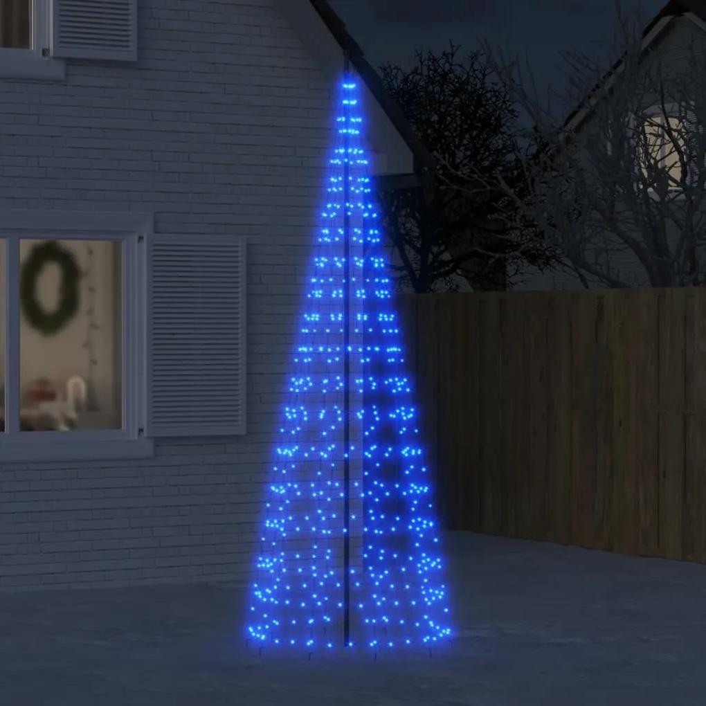 Vánoční stromek na stožár 550 modrých LED 300 cm - Default Title