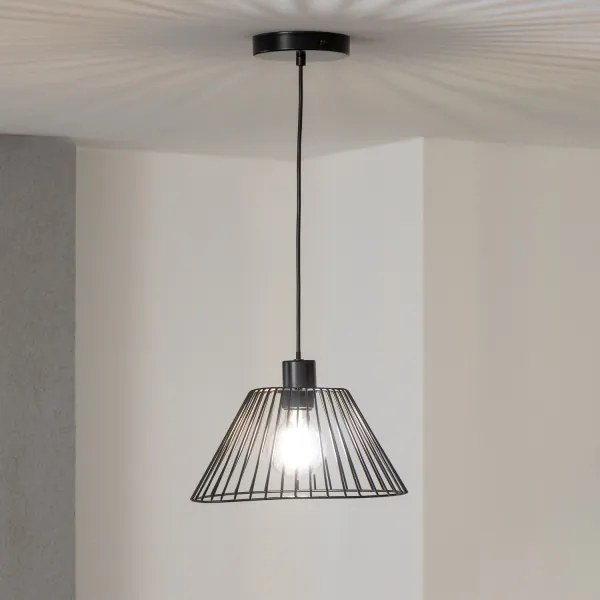 Brilagi - LED Lustr na lanku CERIA WIRE 1xE27/40W/230V pr. 30 cm černá
