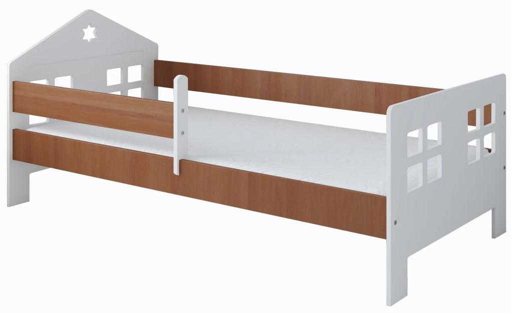BabyBeds Dětská postel POLA Velikost postele: 180x80 cm, Barevné provedení: Šedá, Úložný prostor: Ne, bez úložného prostoru Bílá