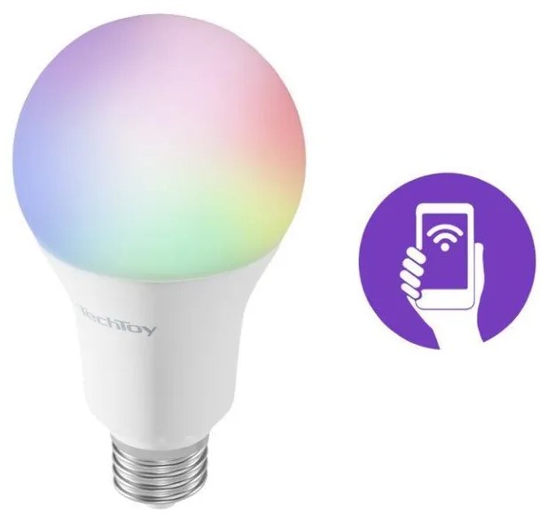 Led žárovka techtoy smart bulb rgb 11w e27 3pcs set