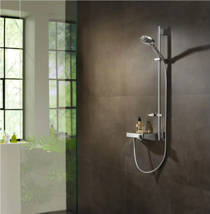 Hansgrohe Raindance Select S, sprchová sada 120 3jet PowderRain se sprchovou tyčí 90 cm, chromová, HAN-27667000