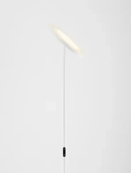 LED stmívatelná bílá stojací lampa Sinkro