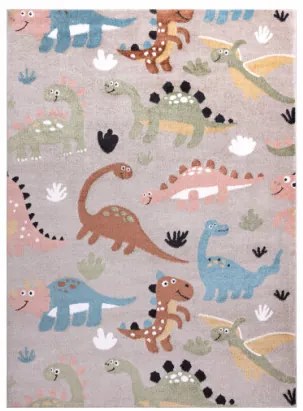 Dětský koberec FUN Dino dinosauři béžový