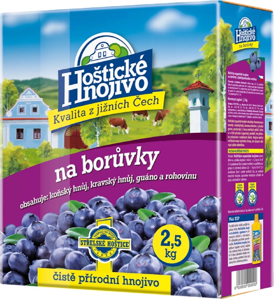 Hoštické hnojivo na borůvky 2,5 kg