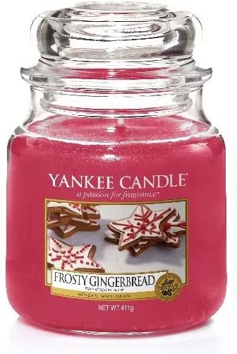 Yankee Candle - vonná svíčka Frosty Gingerbread (Perník s polevou) 411g