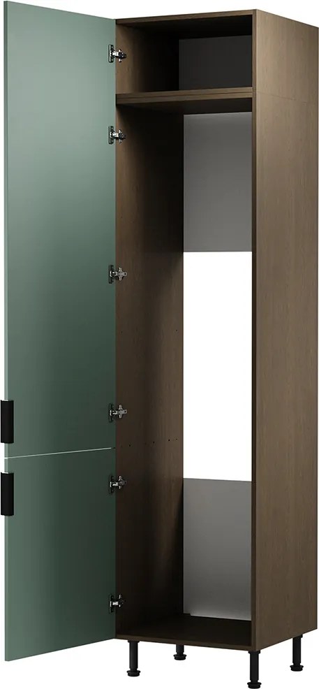 SORENTO bg | vysoká skříňka D60ZLN na vestavnou lednici | 60 cm | LEVÁ | baltic/zelená