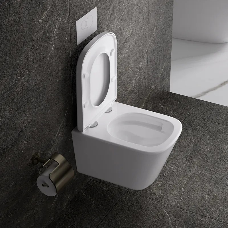 BPS-koupelny Závěsná WC mísa se SoftClose sedátkem HYD-5362, bílá
