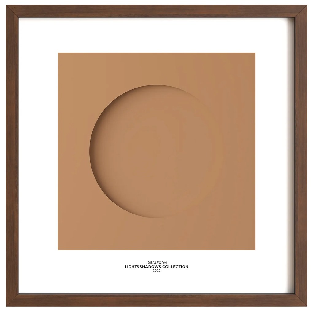 Idealform Poster no. 1 Minimalist circle Barva: Terracotta, S textem: S textem