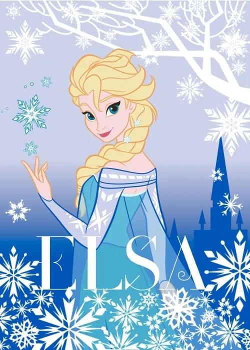 Vopi | Dětský koberec Frozen Elsa 02 - Frozen Elsa 02, modrý