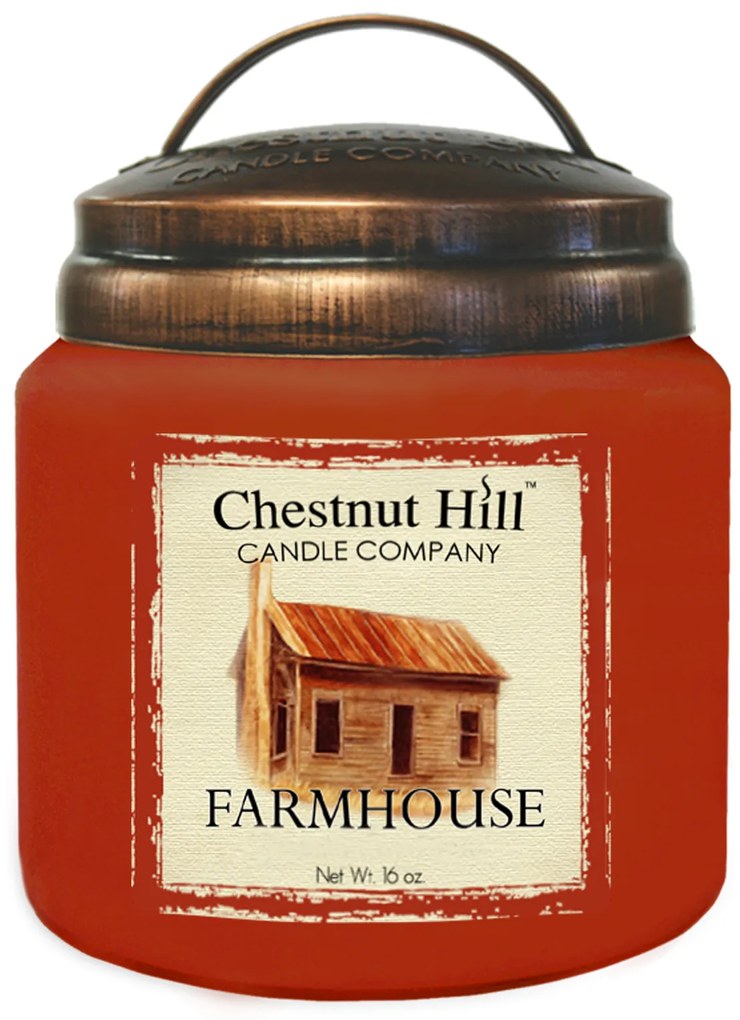 Chestnut Hill Candle CO Chestnut Hill Vonná svíčka ve skle Na statku - Farmhouse, 16oz