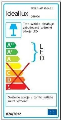 ILUX 268996 LED Venkovní zápustné svítidlo do zdi Ideal Lux WIRE AP SMALL BIANCO 268996 1,5W 60lm 3000K IP65 9cm bílé - IDEALLUX