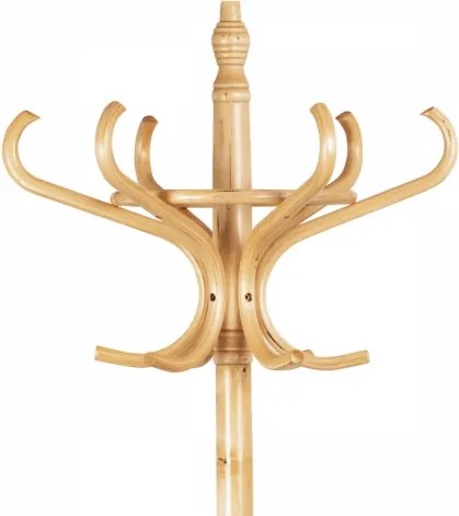 Dřevěný stojanový věšák, přírodní odstín, v. 186, F-2059 NAT