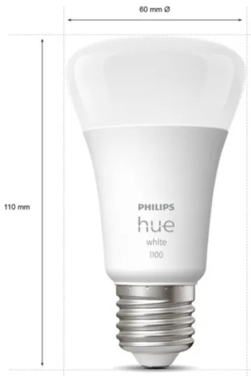 Základní sada Philips Hue WHITE 3xE27/9,5W 2700K + Hue bridge a dimmer switch