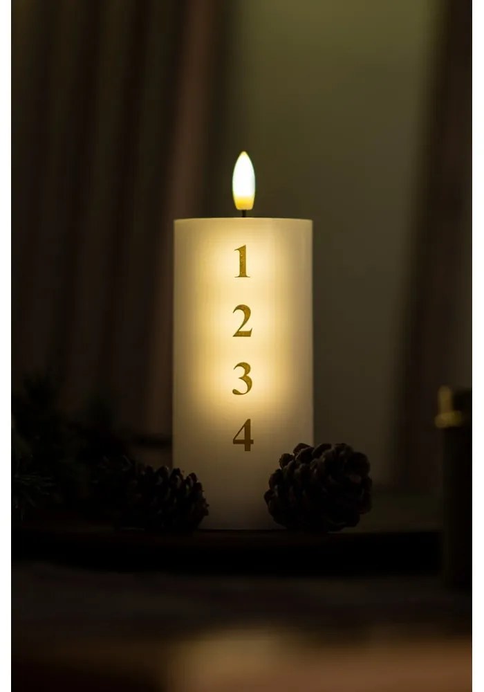 LED svíčka na baterky (výška 15 cm) Sille Advent – Sirius
