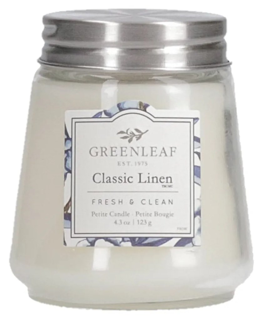 Greenleaf Vonná svíčka Classic Linen malá-123g