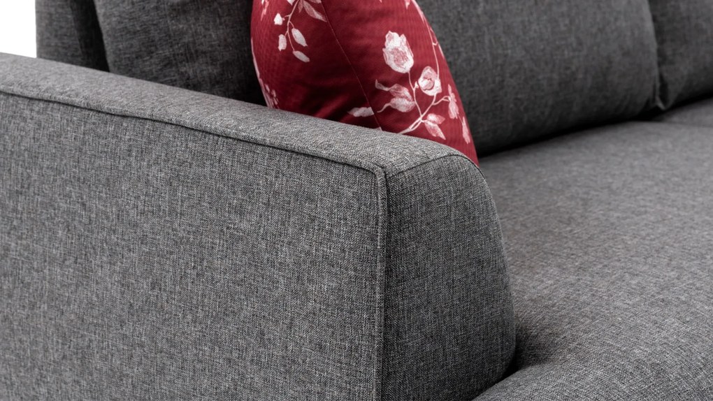 Hanah Home Pohovka FELIX tmavě šedá 230 cm 825BLC1379