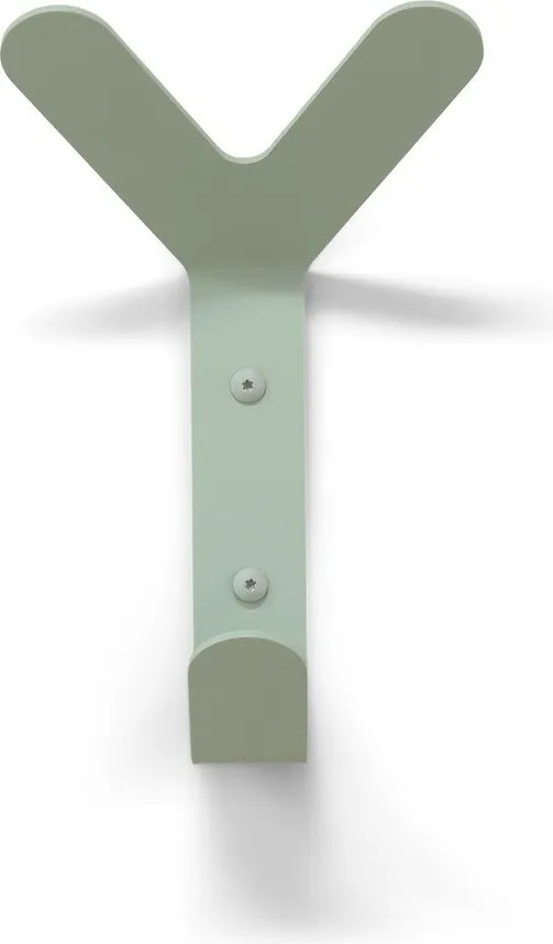 Šedozelený nástěnný ocelový háček Frondo – Spinder Design