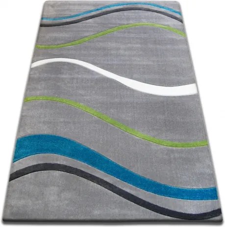 Makro Abra  Kusový koberec FOCUS - 8732 tyrkysový šedý 240 x 330