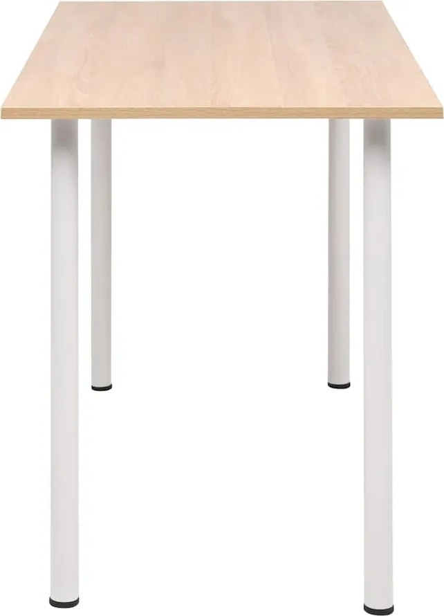 Jídelní stůl 120 x 60 x 73 cm dub a bílý 245728