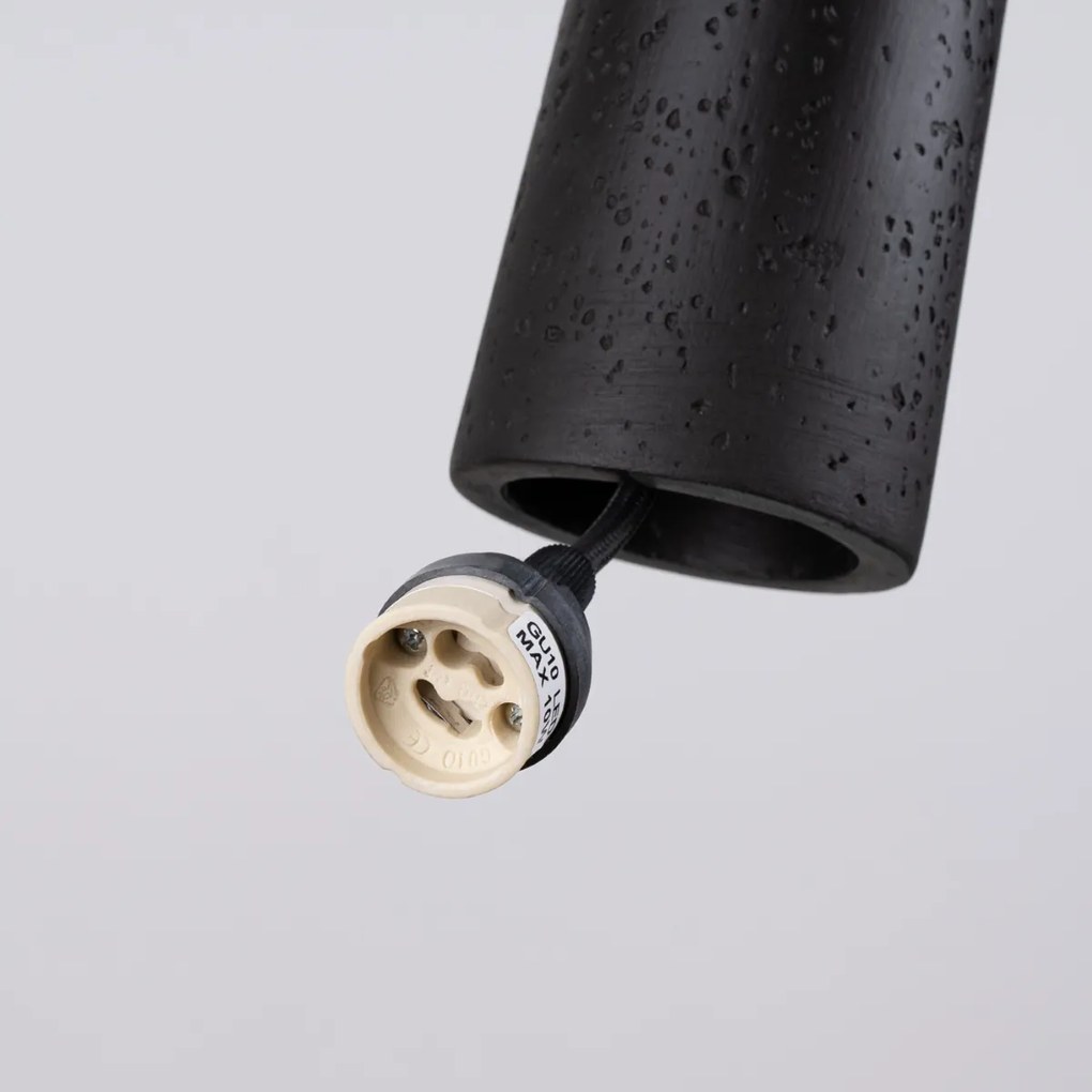 Sollux Lighting Závěsné svítidlo ELECTRA černý beton