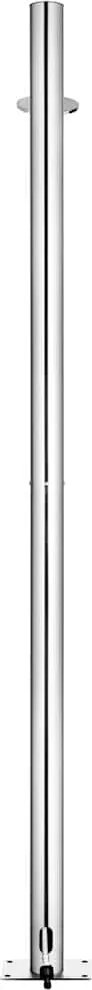 Zahradní sprcha s šedou základnou 220 cm nerezová ocel 3070783
