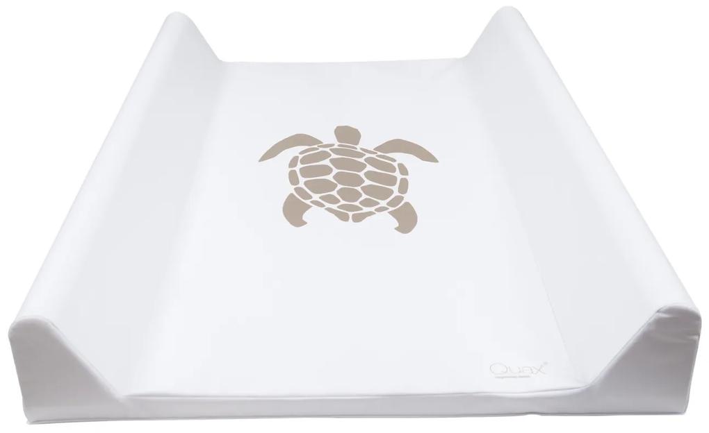 Bílá omyvatelná přebalovací podložka Quax Turtle 70 x 50 cm