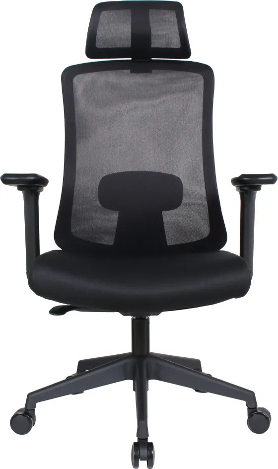 Ergonomická kancelářská židle PART - černá síťovina / nosnost 150 kg