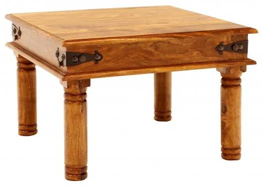 Indický nábytek - Konferenční stolek Jali 45x40x45 z indického masivu palisandr Only stain