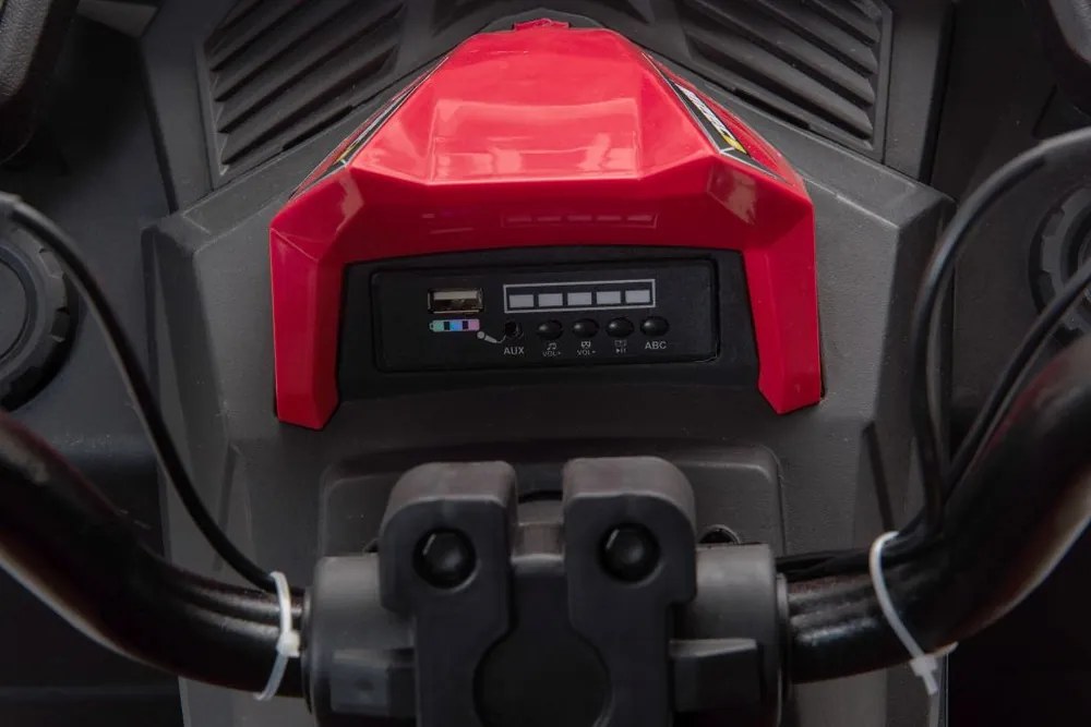 LEAN CARS Elektrická čtyřkolka pro děti JC333 červená
