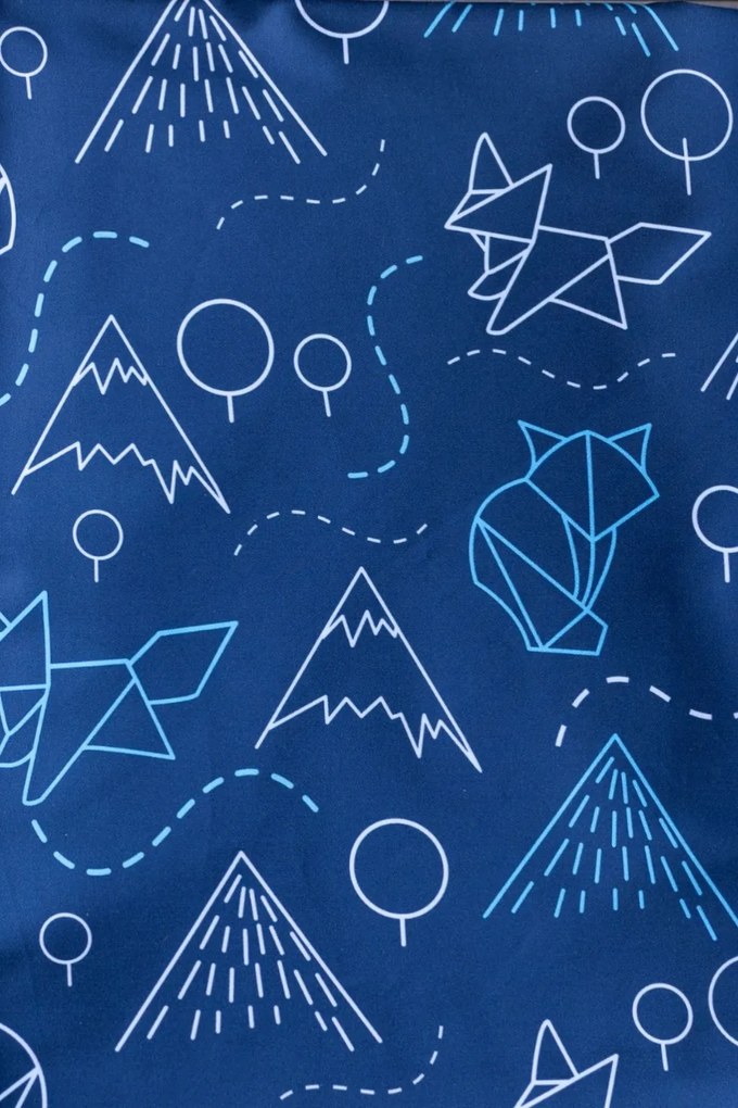 nanoSPACE Dětské prostěradlo pro alergiky na matraci do postýlky – s gumou | Nanobavlna®  – vzor lišky rozměr: 70 x 140 x 10 cm