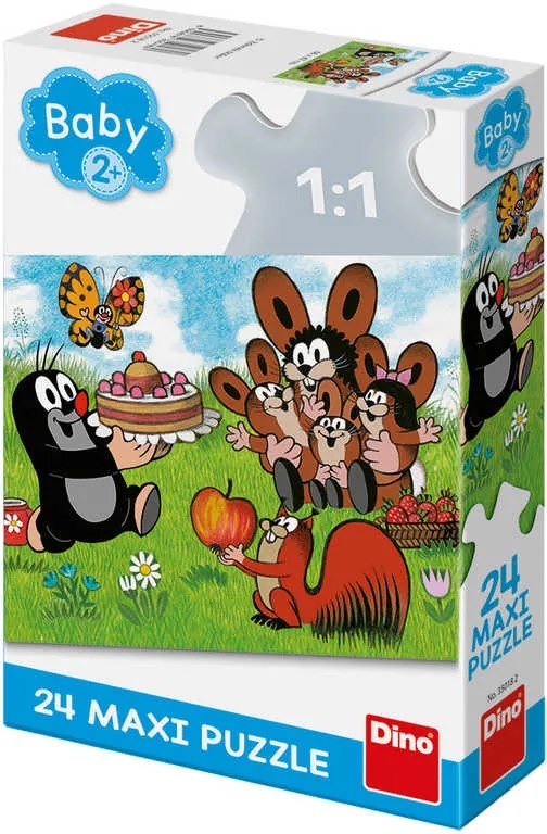 DINO Puzzle Baby Krtek (Krteček) Narozeniny 24 dílků 66x47cm skládačka dn350182